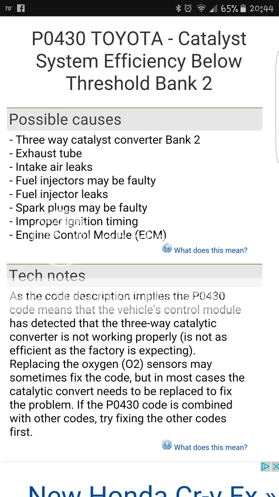 Another P0430 thread... | Toyota FJ Cruiser Forum