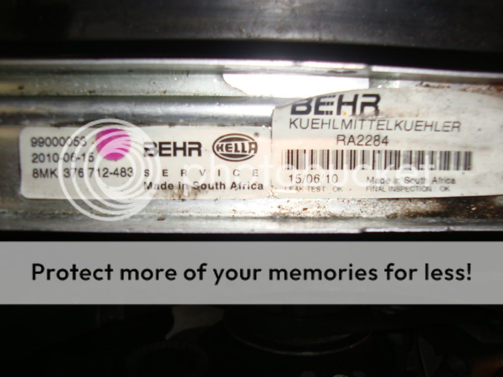 Help..New Behr radiator from Autohausaz vs. dealer Behr from dealer ...