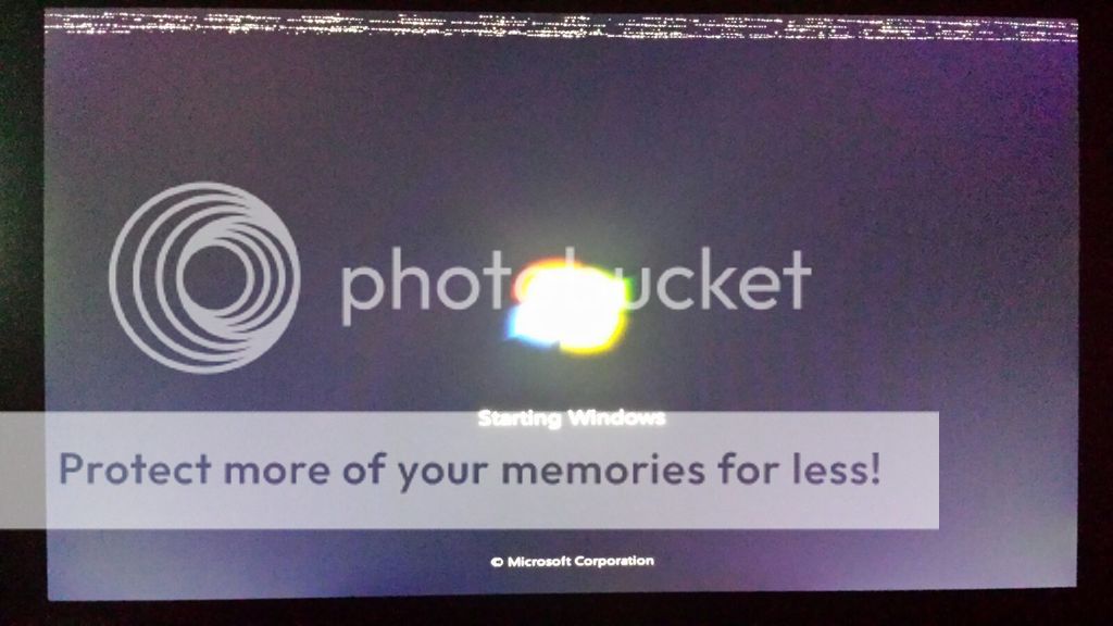 Boot Hang at Windows Logo - White horizontal lines on top screen ...